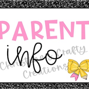 Coquette Bows and Pencils Meet the Teacher Packet L Editable Materials ...