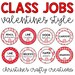 Valentine's Day Class Jobs L Editable - Etsy