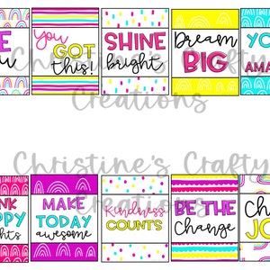 Bright Rainbow Boho Motivational Posters - Etsy