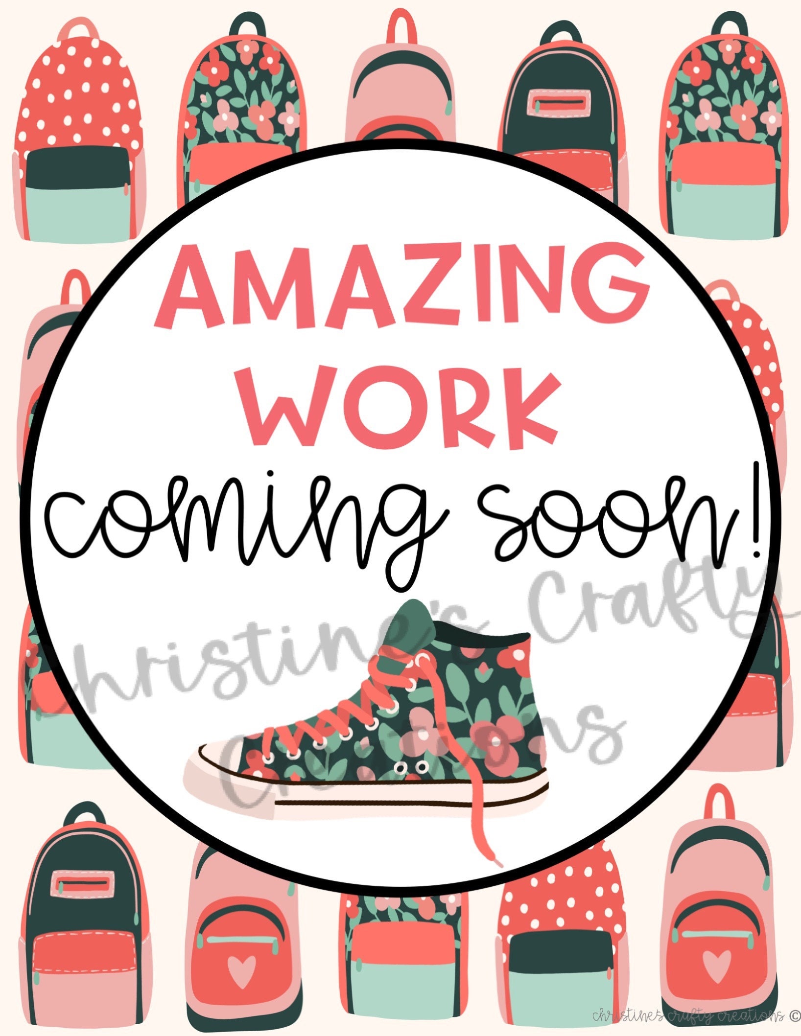 Preppy Dalmatian Amazing Work Coming Soon Posters - Etsy