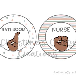 BOHO Hand Signal Posters L Multicultural and Editable - Etsy