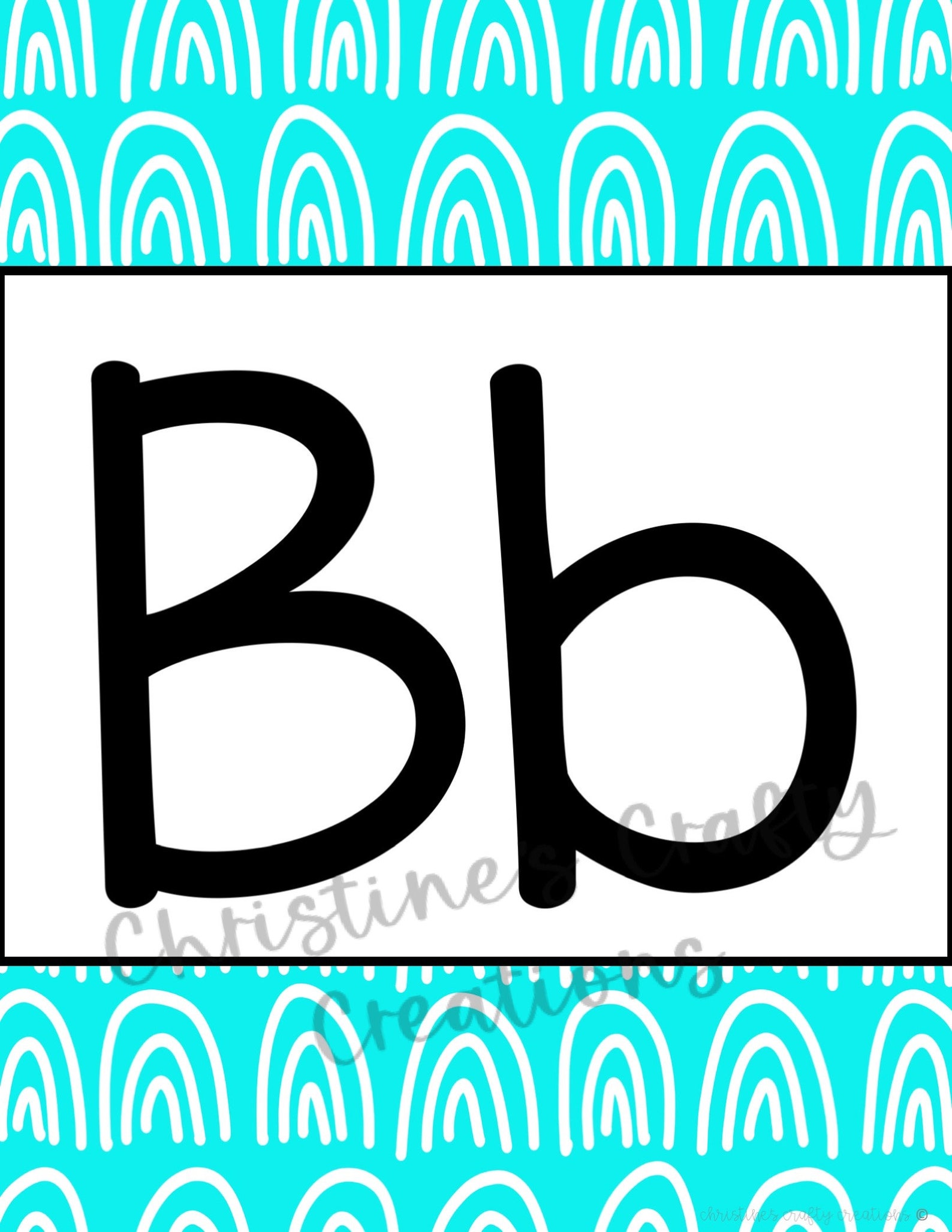 Bright Rainbow Boho Alphabet Posters - Etsy