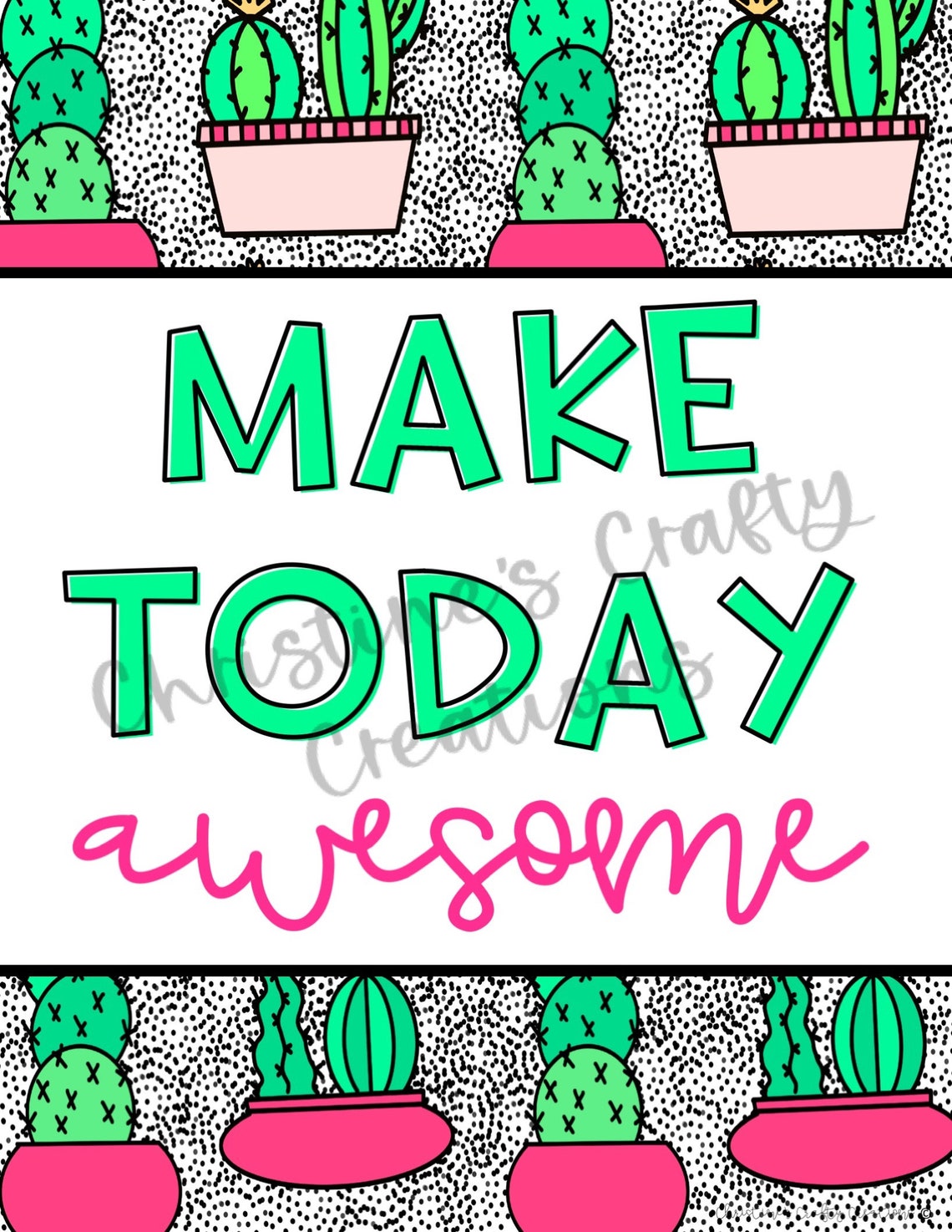 Cactus Motivational Posters - Etsy