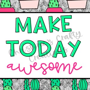 Cactus Motivational Posters - Etsy