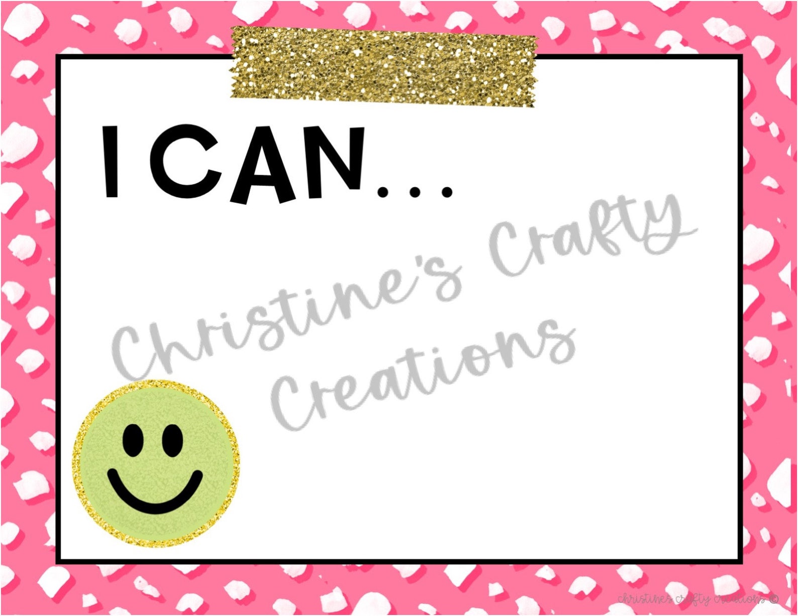 Groovy Leopard and Dalmatian Learning Targets L Editable - Etsy