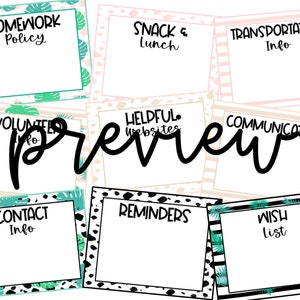 Tropical Leaves Meet the Teacher Powerpoint Slides L Editable - Etsy