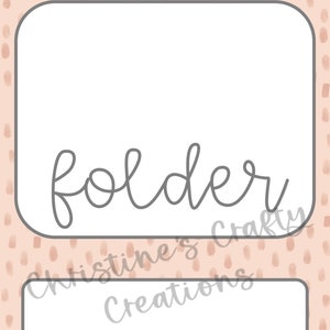Rustic Boho Student Folder Covers L Editable - Etsy