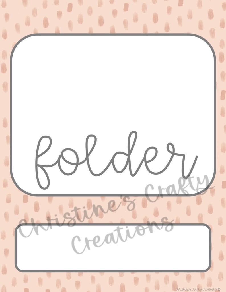 Rustic Boho Student Folder Covers L Editable - Etsy