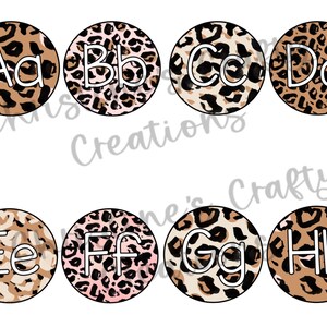 Leopard Word Wall Letters - Etsy