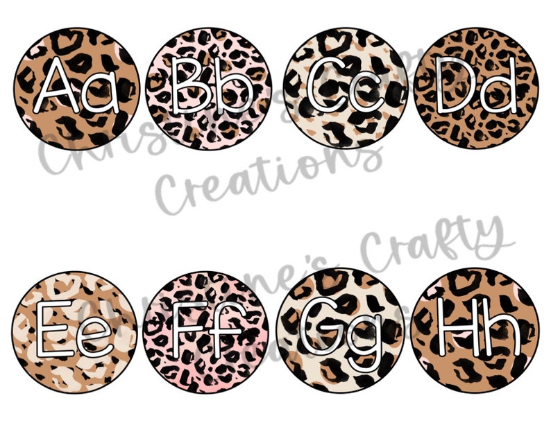 Leopard Word Wall Letters - Etsy