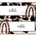 Leopard Name Tags L Editable - Etsy