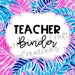 Preppy and Tropical Binder Covers and Spines L Editable - Etsy