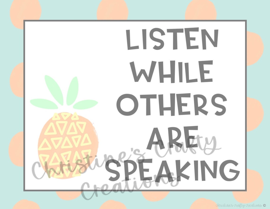 Pineapple Classroom Rules Posters L Editable - Etsy