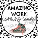 Preppy Dalmatian Amazing Work Coming Soon Posters - Etsy