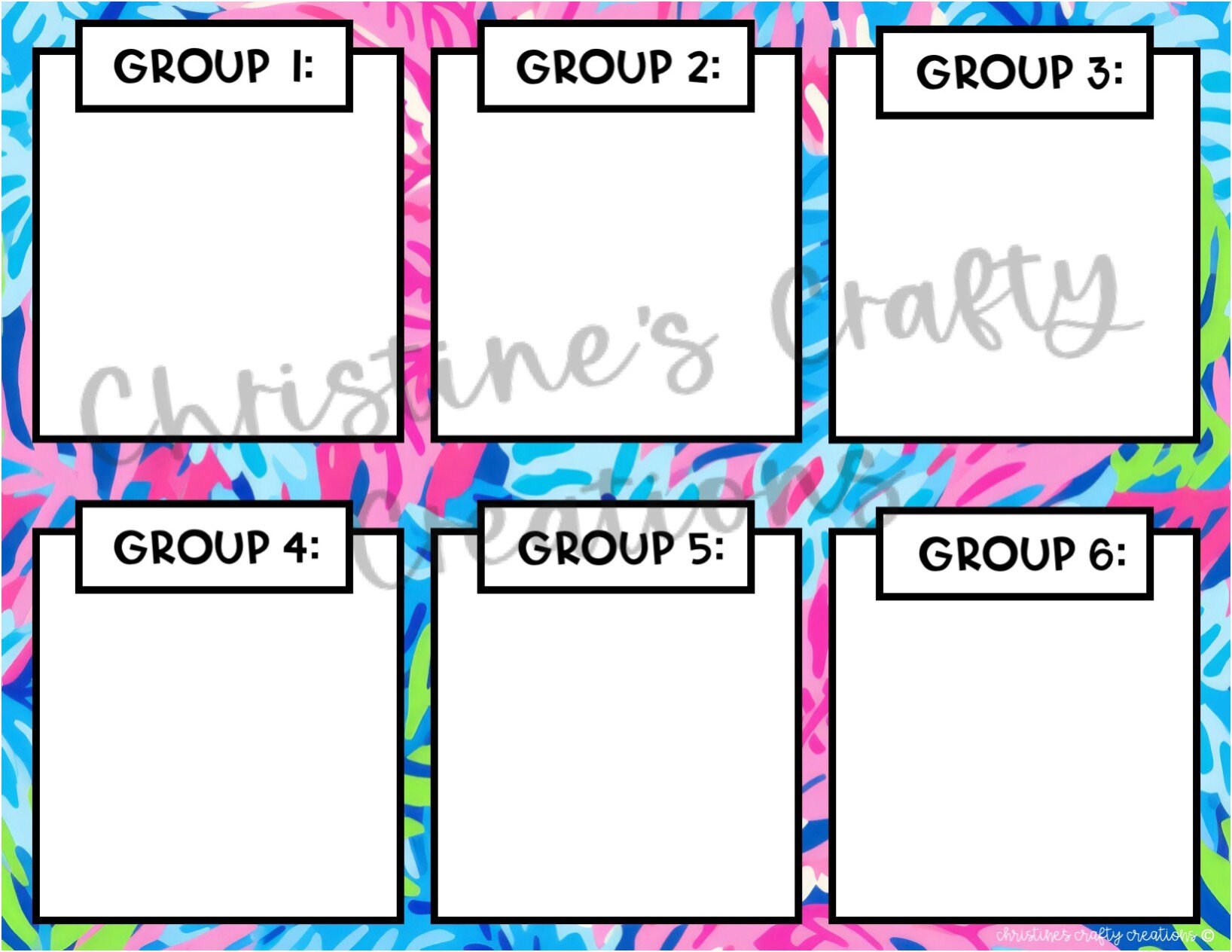 Preppy and Tropical Group Slides L Reading and Math Rotations L ...