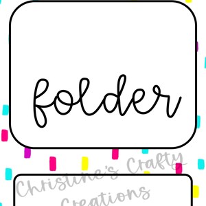 Bright Rainbow Boho Student Folder Covers L Editable - Etsy