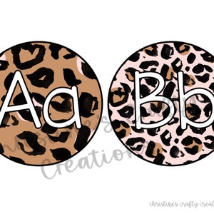 Leopard Word Wall Letters - Etsy