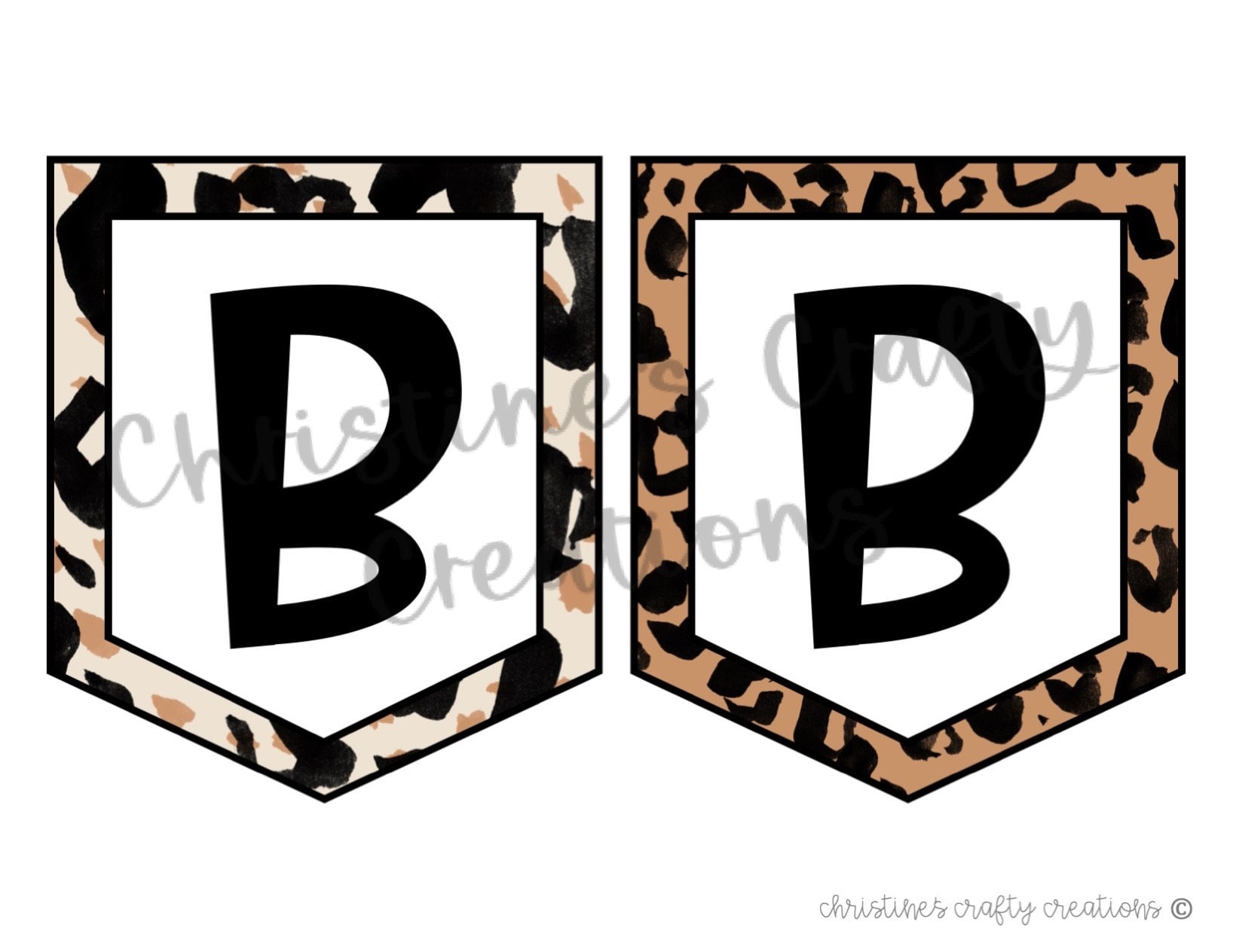 Leopard Banner Sign Letters - Etsy