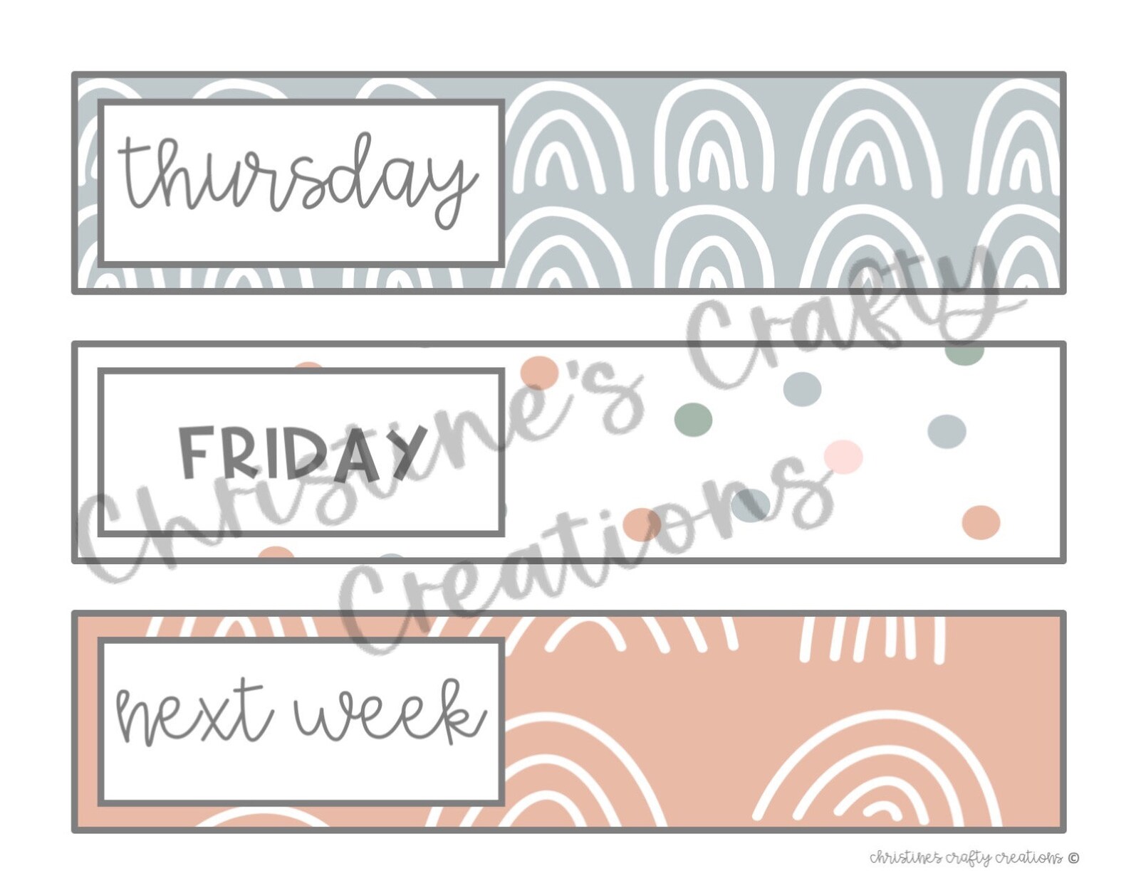 BOHO 10 Drawer Labels L Editable - Etsy