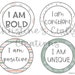 BOHO Affirmation Circles L Affirmation Mirror - Etsy