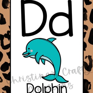 Leopard Alphabet With Pictures - Etsy