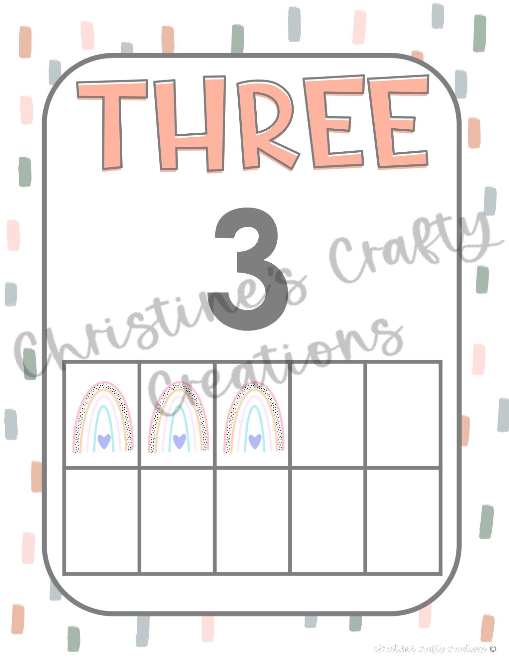 BOHO Number Posters 0-20 - Etsy