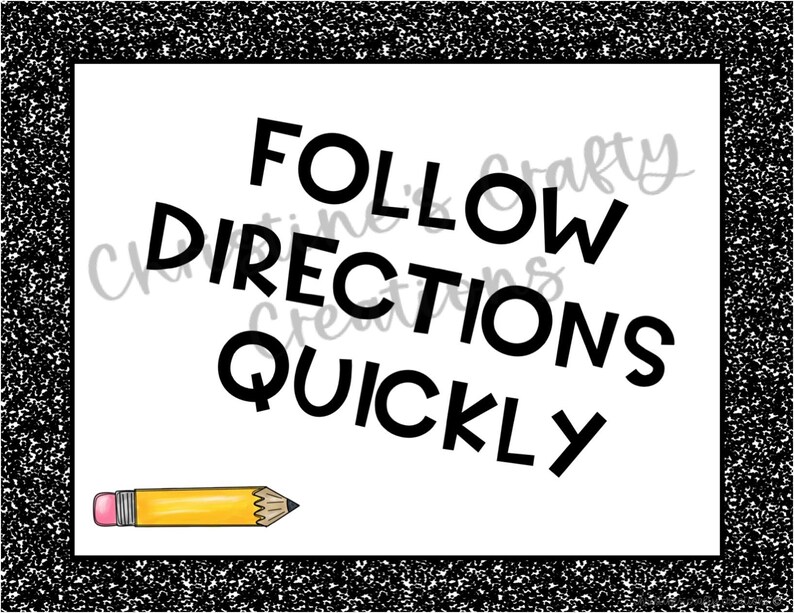 Coquette Bows and Pencils Rules Posters L Editable - Etsy