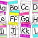 Bright Rainbow Boho Alphabet Posters - Etsy