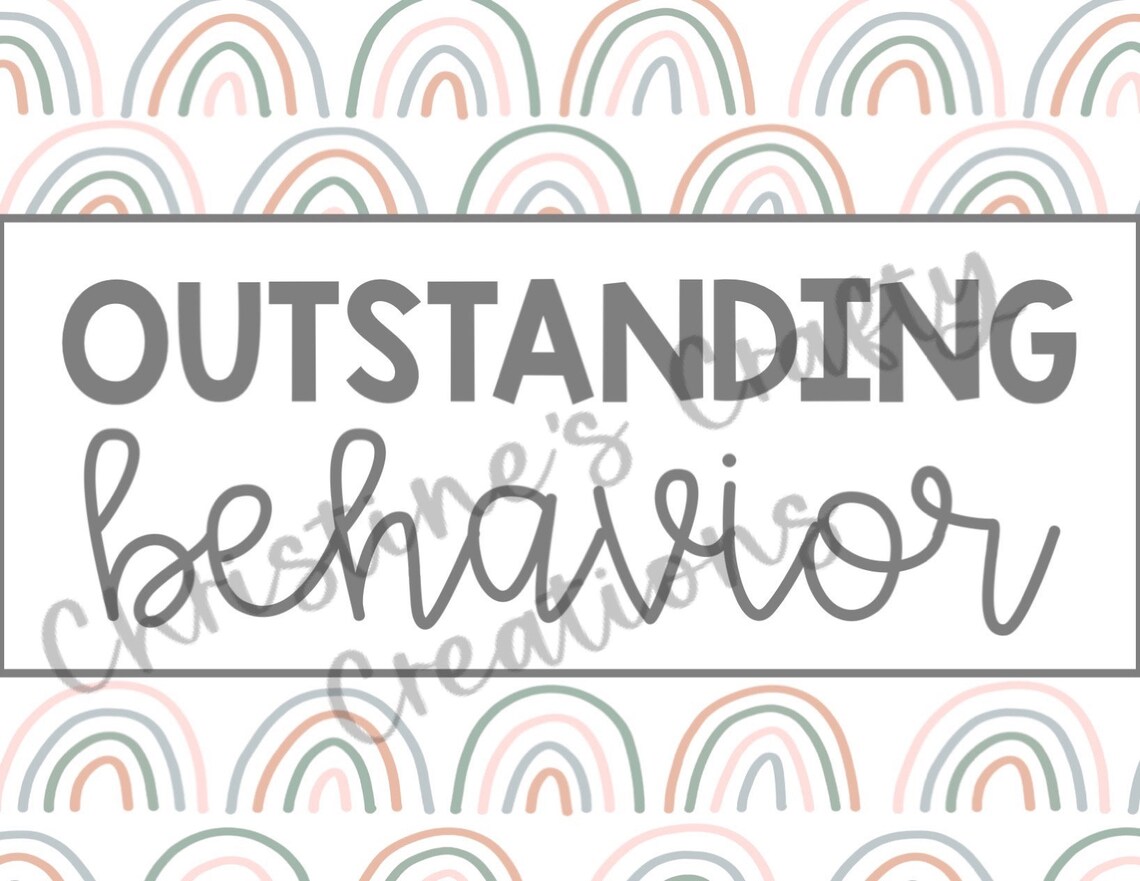 BOHO Behavior Chart L BOHO Clip Chart L Editable - Etsy