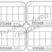 BOHO Sticker Charts L Editable - Etsy