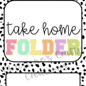 Groovy Leopard and Dalmatian Folder Covers L Editable - Etsy
