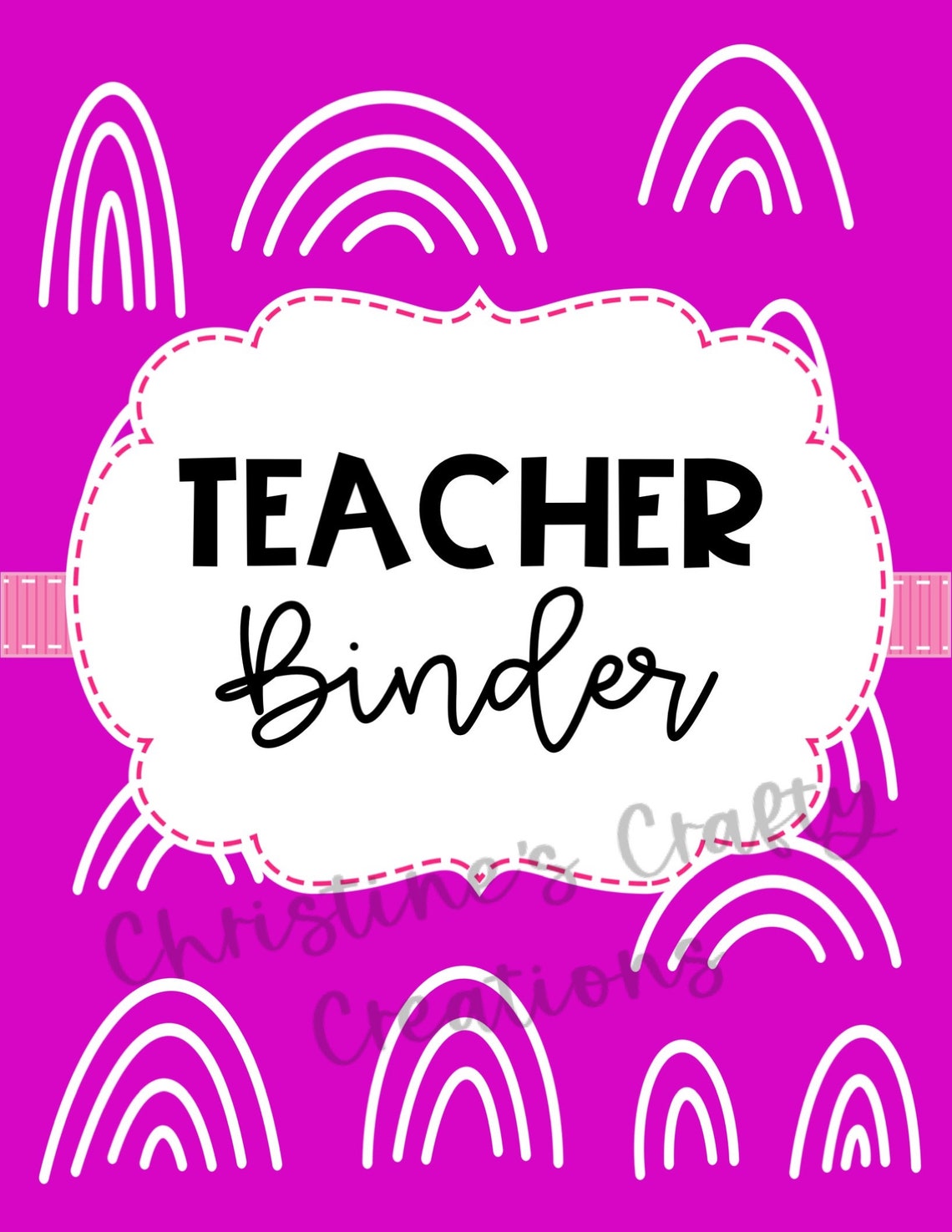 Bright Rainbow Boho Binder Covers and Spines L Editable - Etsy