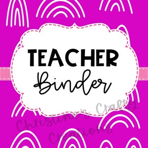 Bright Rainbow Boho Binder Covers and Spines L Editable - Etsy