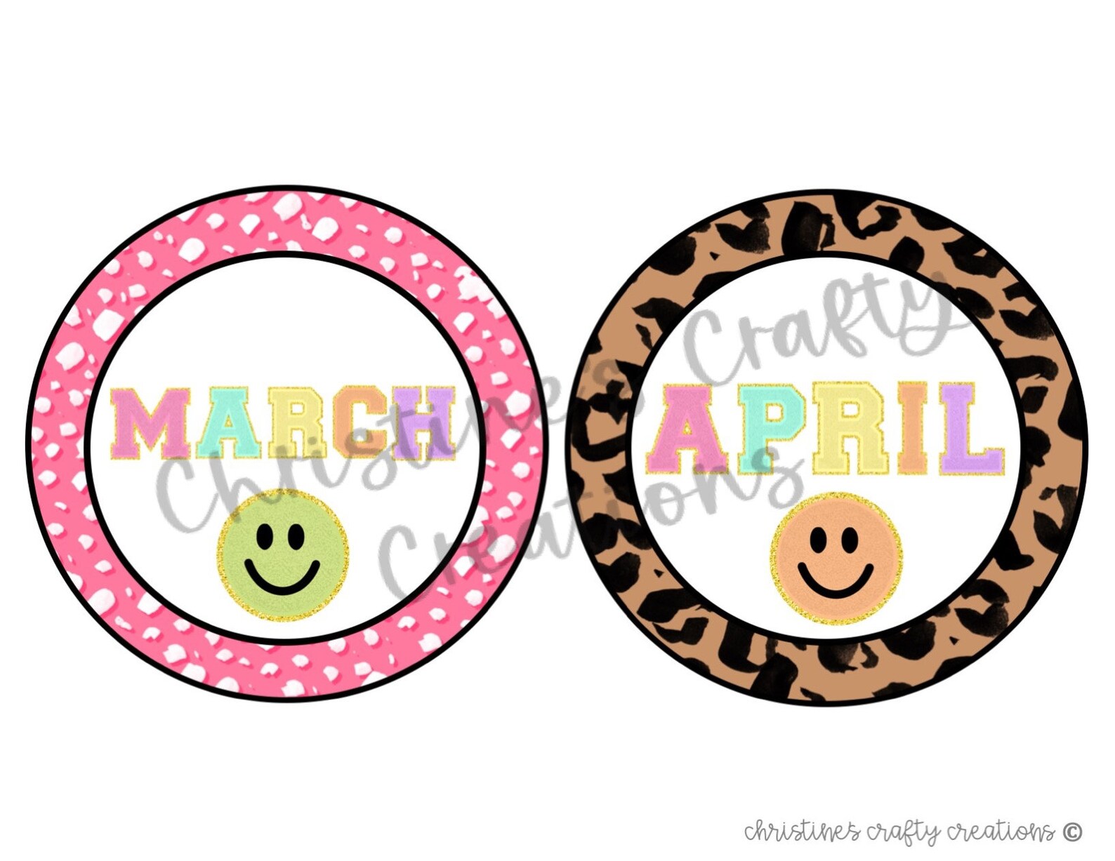 Groovy Leopard and Dalmatian Birthday Chart L Editable - Etsy