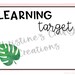 Tropical Leaves Learning Targets - Etsy