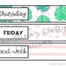 Tropical Leaves 10 Drawer Labels L Editable - Etsy