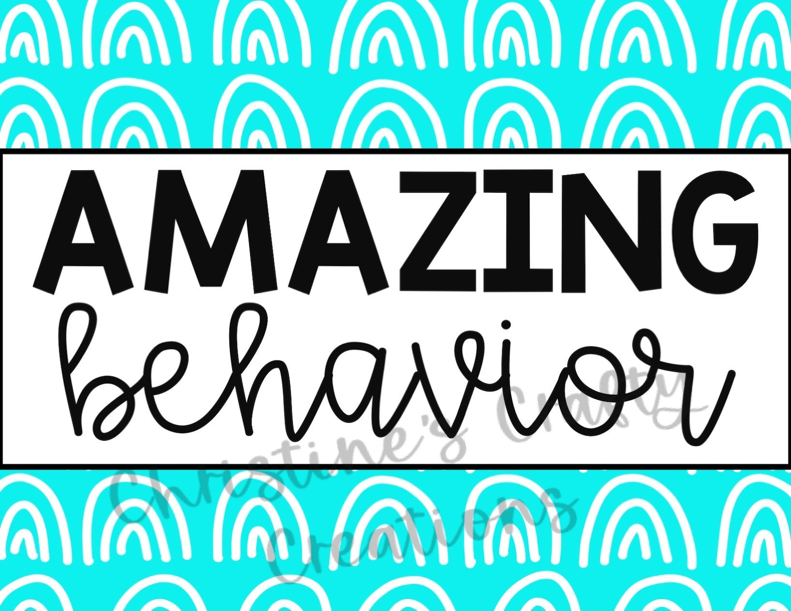 Bright Rainbow Boho Behavior Chart L Editable - Etsy