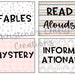 BOHO Book Bin Labels - Etsy