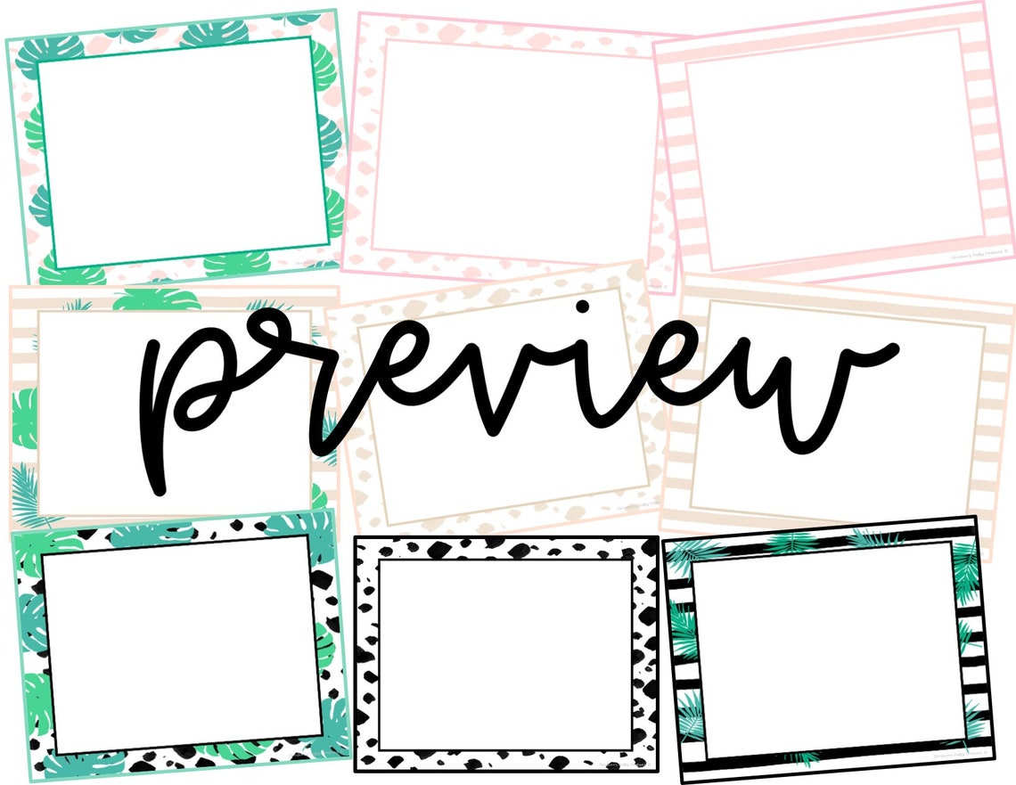 Tropical Leaves Meet the Teacher Powerpoint Slides L Editable - Etsy