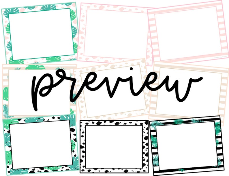 Tropical Leaves Meet the Teacher Powerpoint Slides L Editable - Etsy