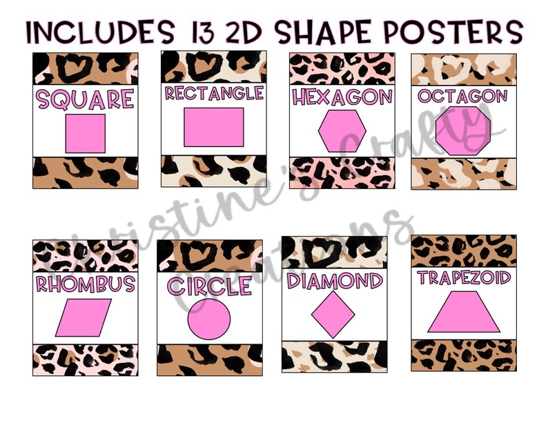 Leopard 2D Shape Posters - Etsy
