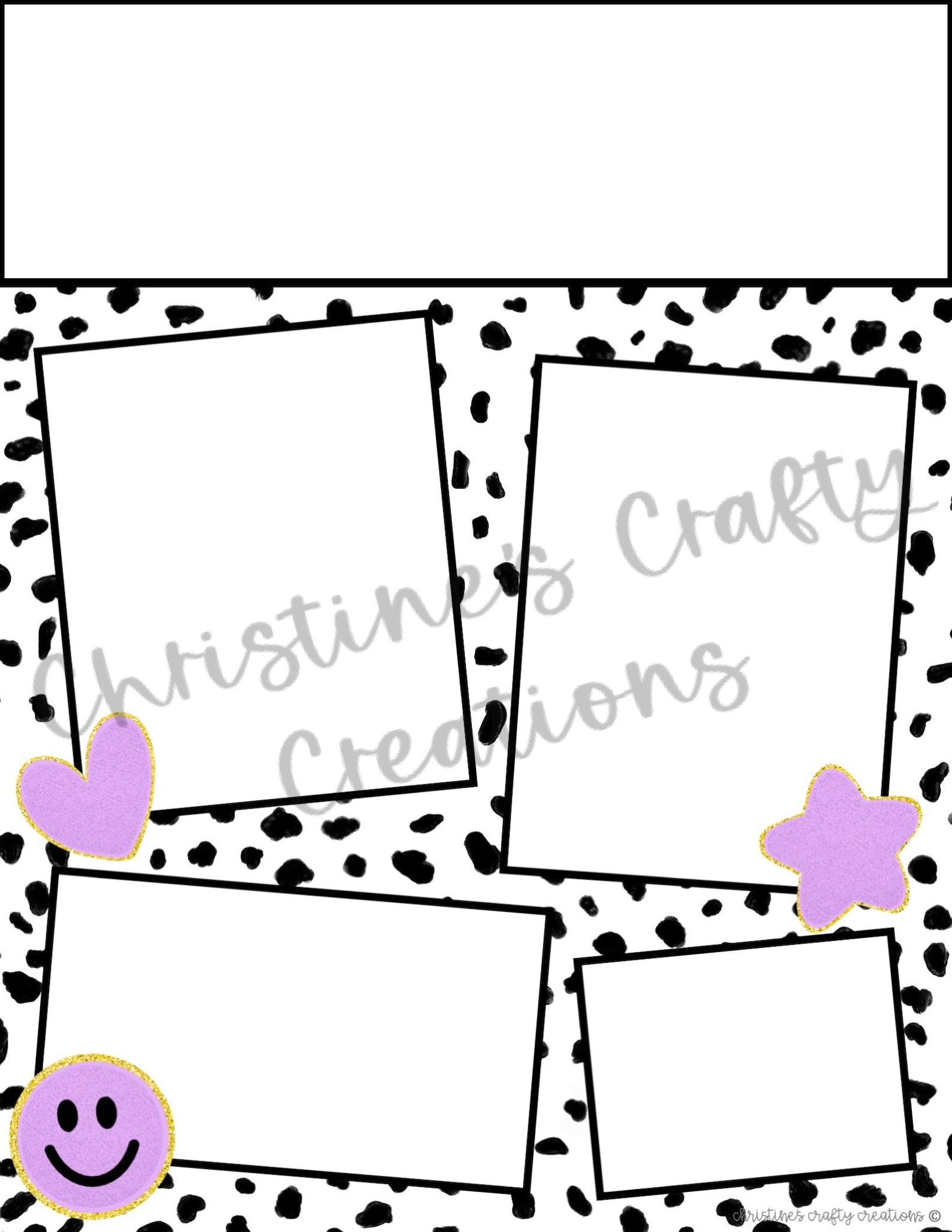 Groovy Leopard and Dalmatian Newsletter Templates L Editable - Etsy