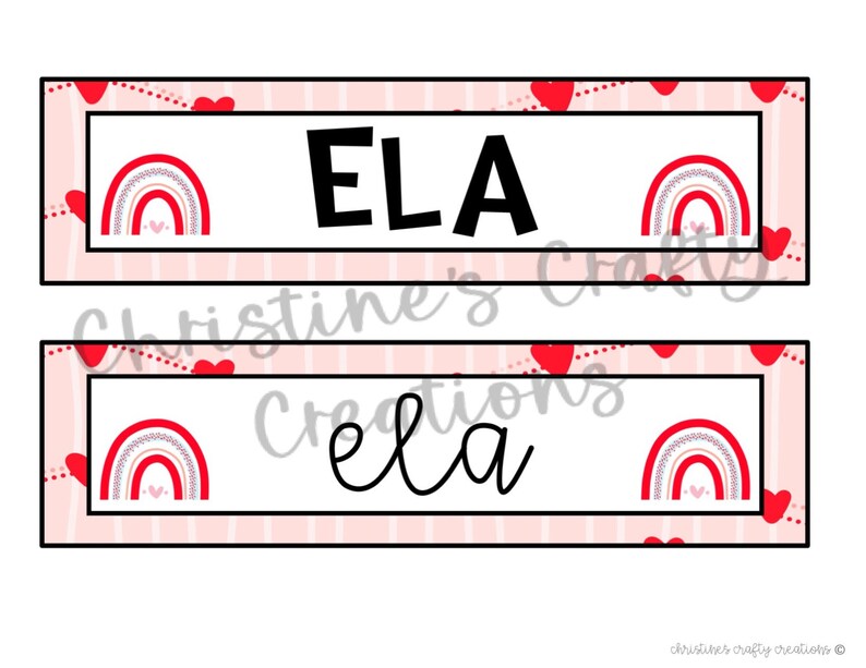 Valentine's Day Learning Targets Posters L Editable - Etsy
