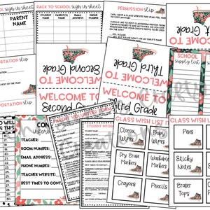 Preppy Dalmatian Meet the Teacher Packet L Editable Materials - Etsy