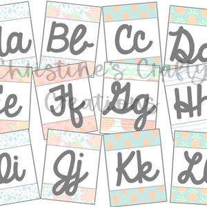 Pineapple Alphabet Posters - Etsy