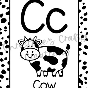 Preppy Dalmatian Alphabet Posters With Pictures - Etsy