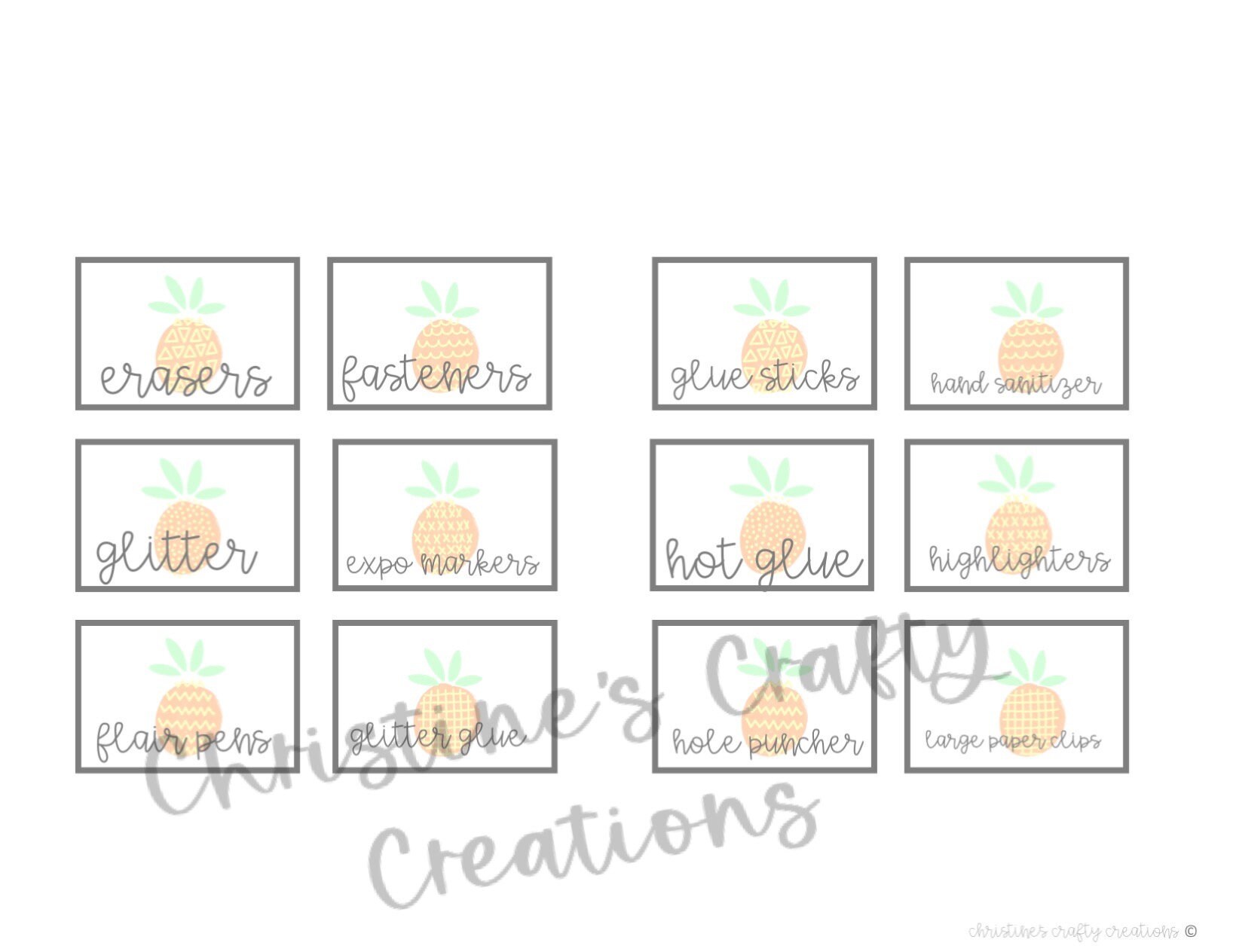 Teacher Toolbox Labels L Editable - Etsy