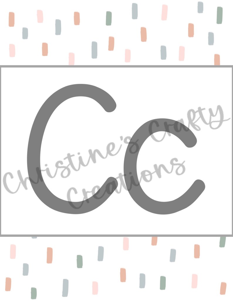 BOHO Alphabet Posters - Etsy