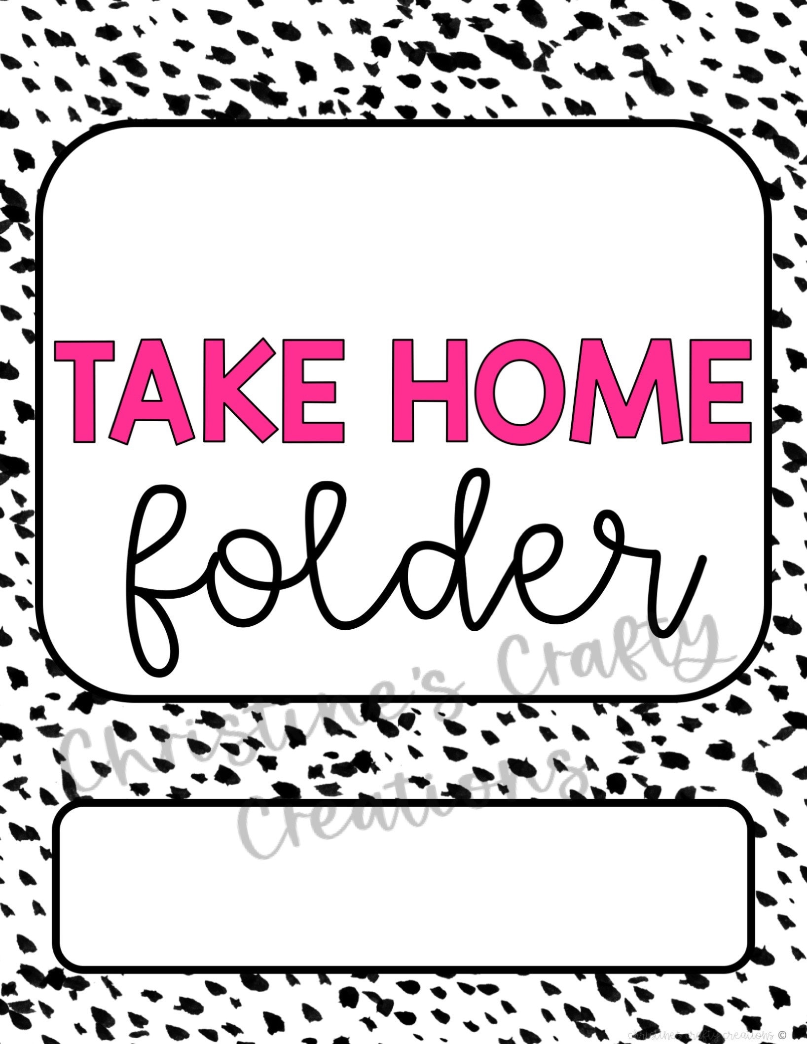 Cactus Student Folder Covers L Editable - Etsy