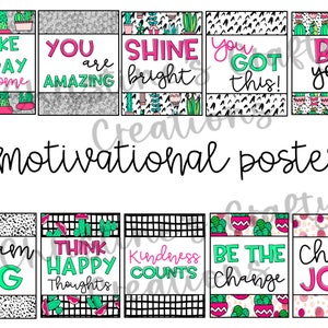 Cactus Motivational Posters - Etsy
